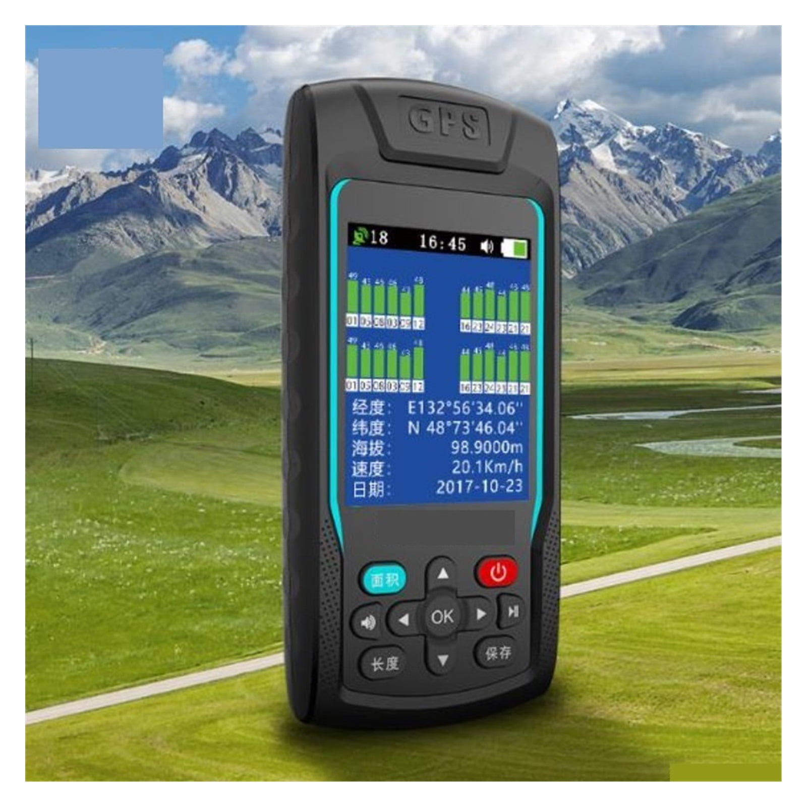Handheld GPS Navigation Rural Area Meter GPS Land Meter Measur ...