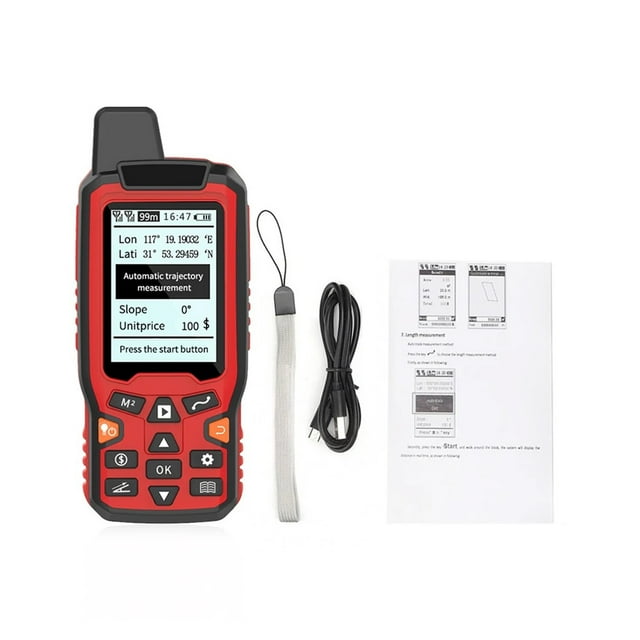 Handheld GPS Navigation Track Land Area Meter 2.4in Display Land Survey ...