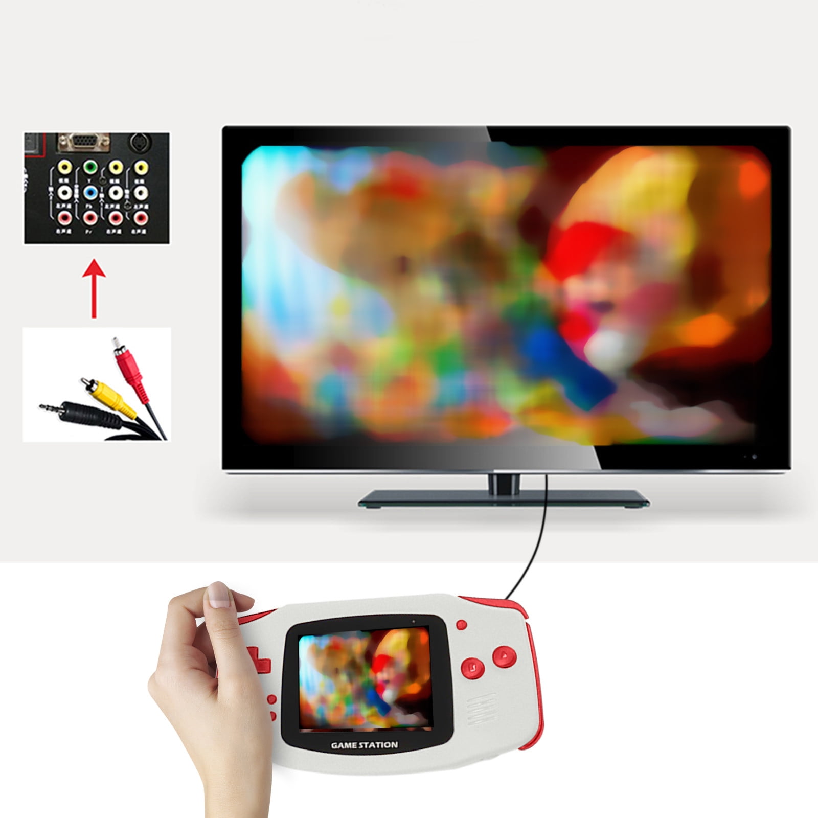 Handheld Game Console 2.8 Inch 32-Bit Games Consoles Built-In 50 ...