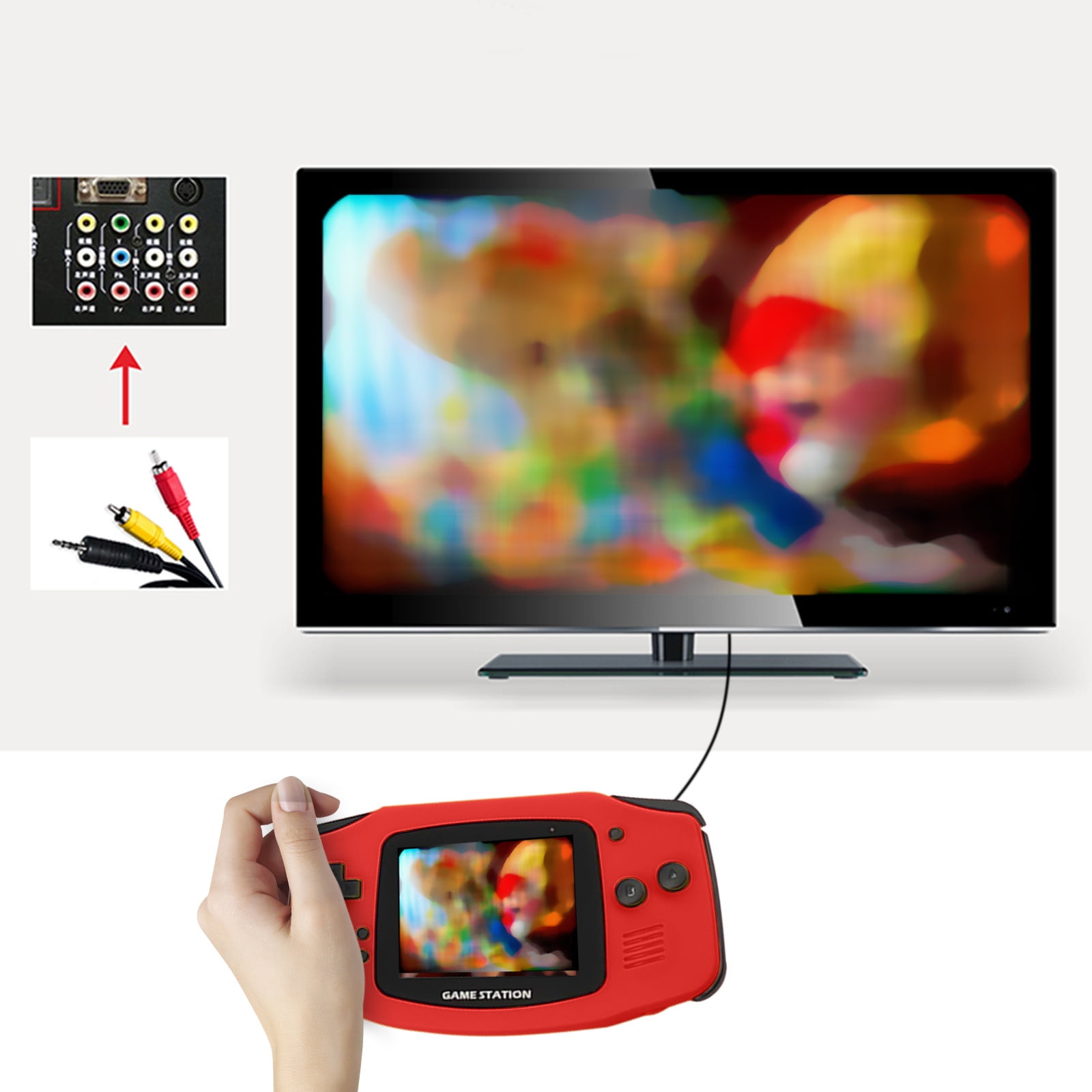 Handheld Game Console 2.8 Inch 32-Bit Games Consoles Built-In 50 ...