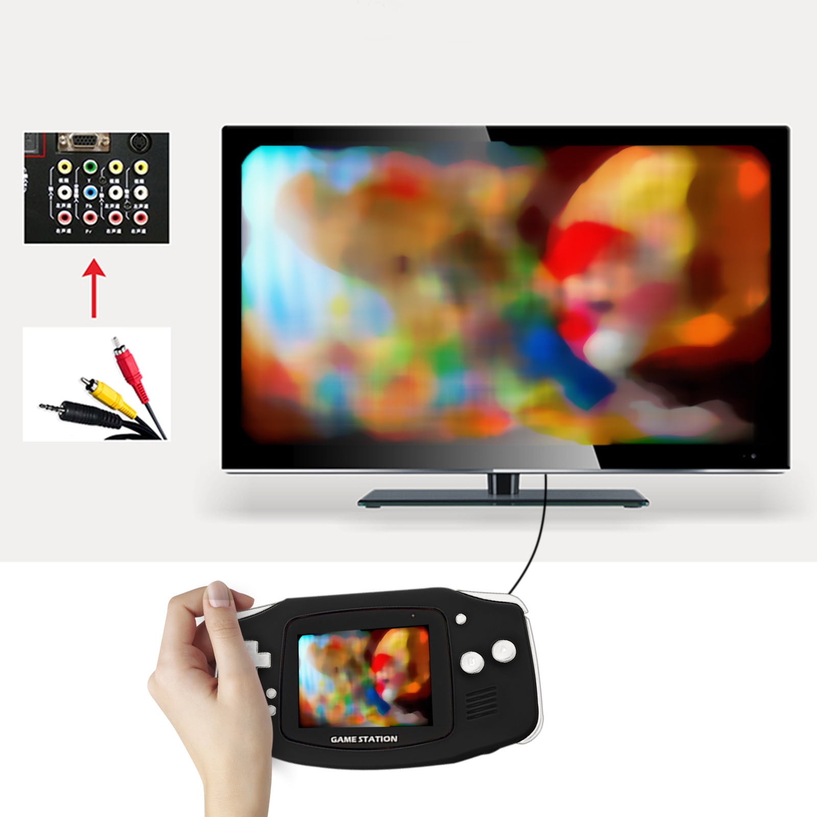 Handheld Game Console 2.8 Inch 32-Bit Games Consoles Built-In 50 ...