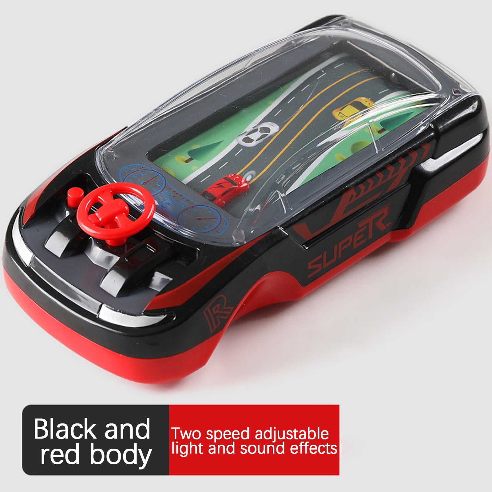 Handheld Games for Kids Ages 3+，2 Speed Adjustable Driving Games with Music and Light，Portable ...