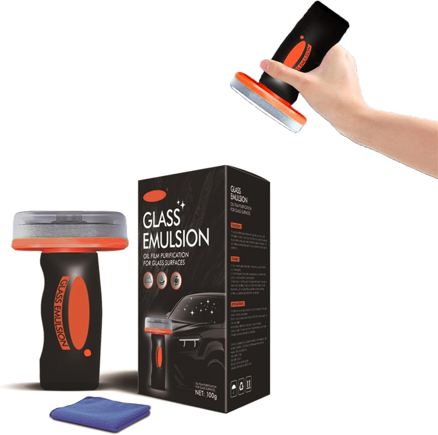 Handheld Glass Oil-Film Remover - Quick-Clean Emulsion for Car ...