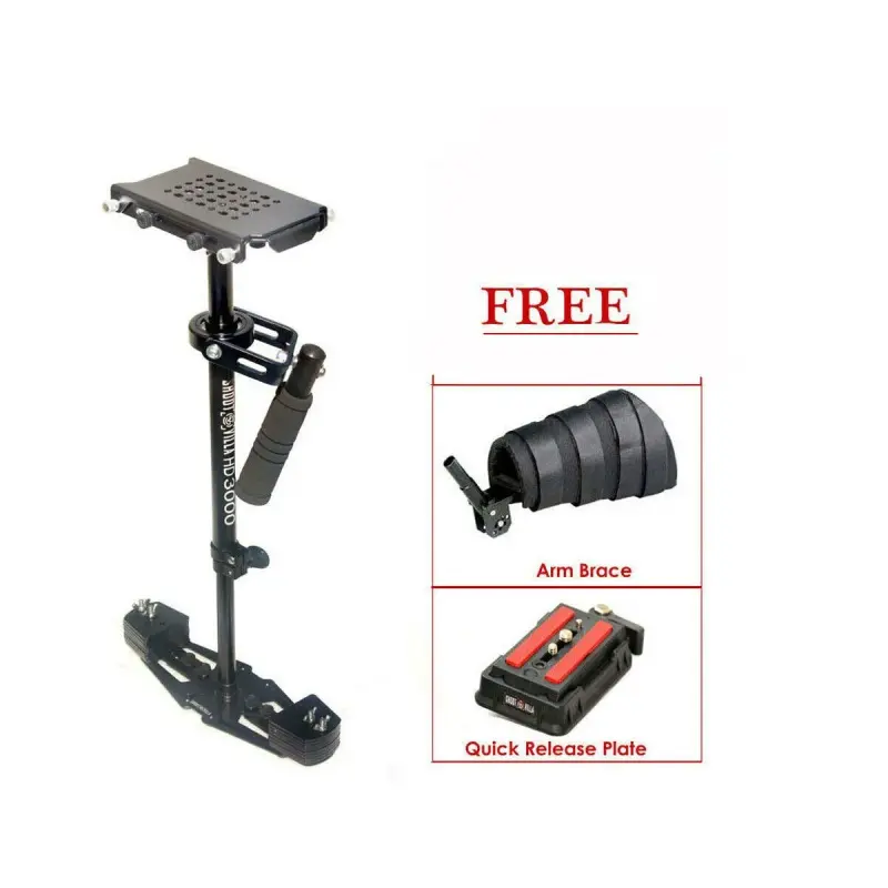 Handheld HD-3000 SLR video Camera Stabilizer FREE QR ARM BRACE for ...