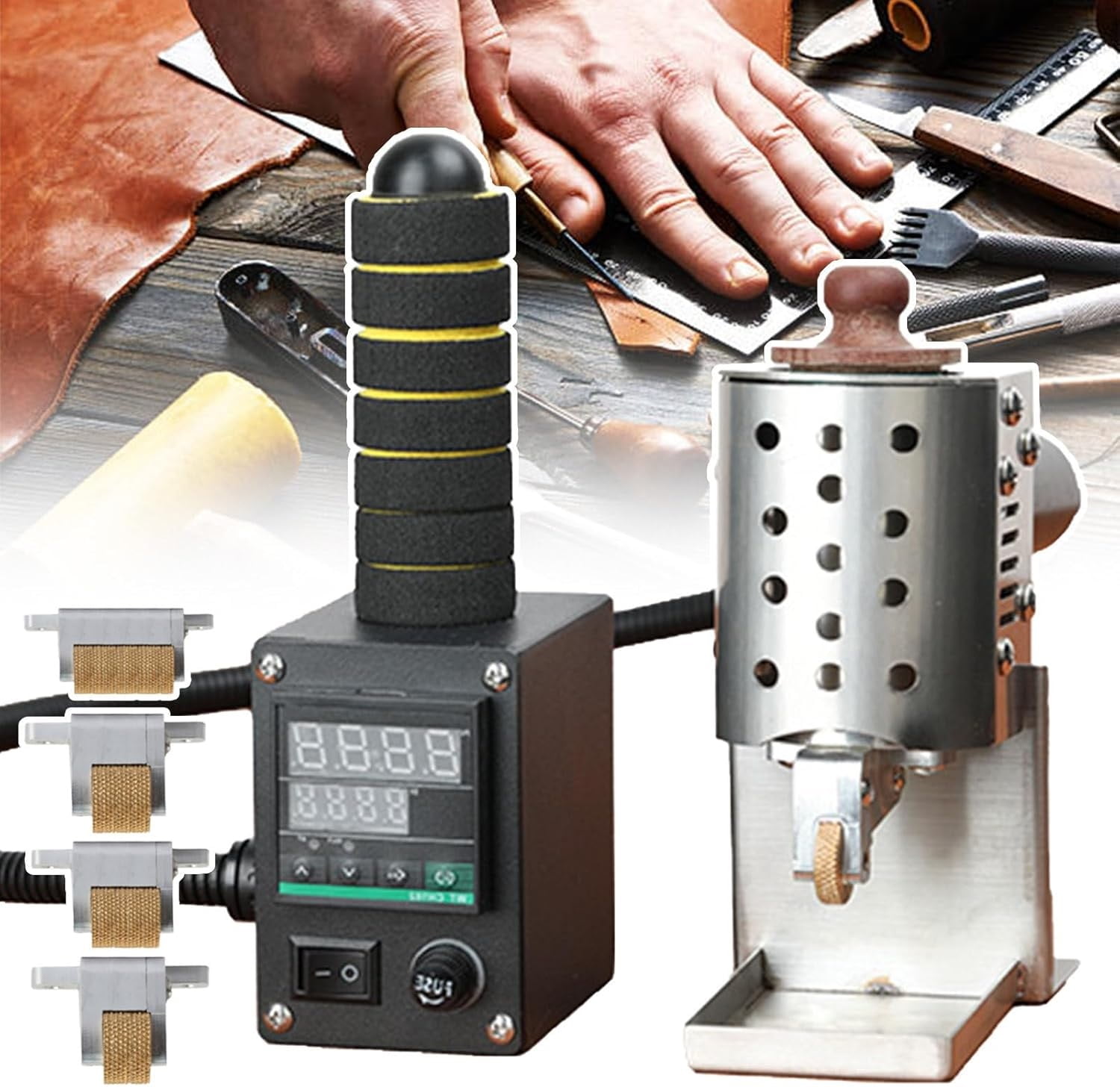 Handheld Hot Melt Glue Roller Machine with Digital Display Controller ...