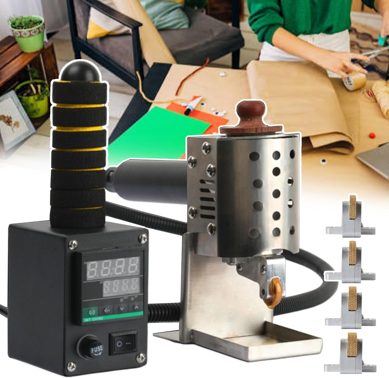 Handheld Hot Melt Glue Roller Machine with Digital Display Controller ...