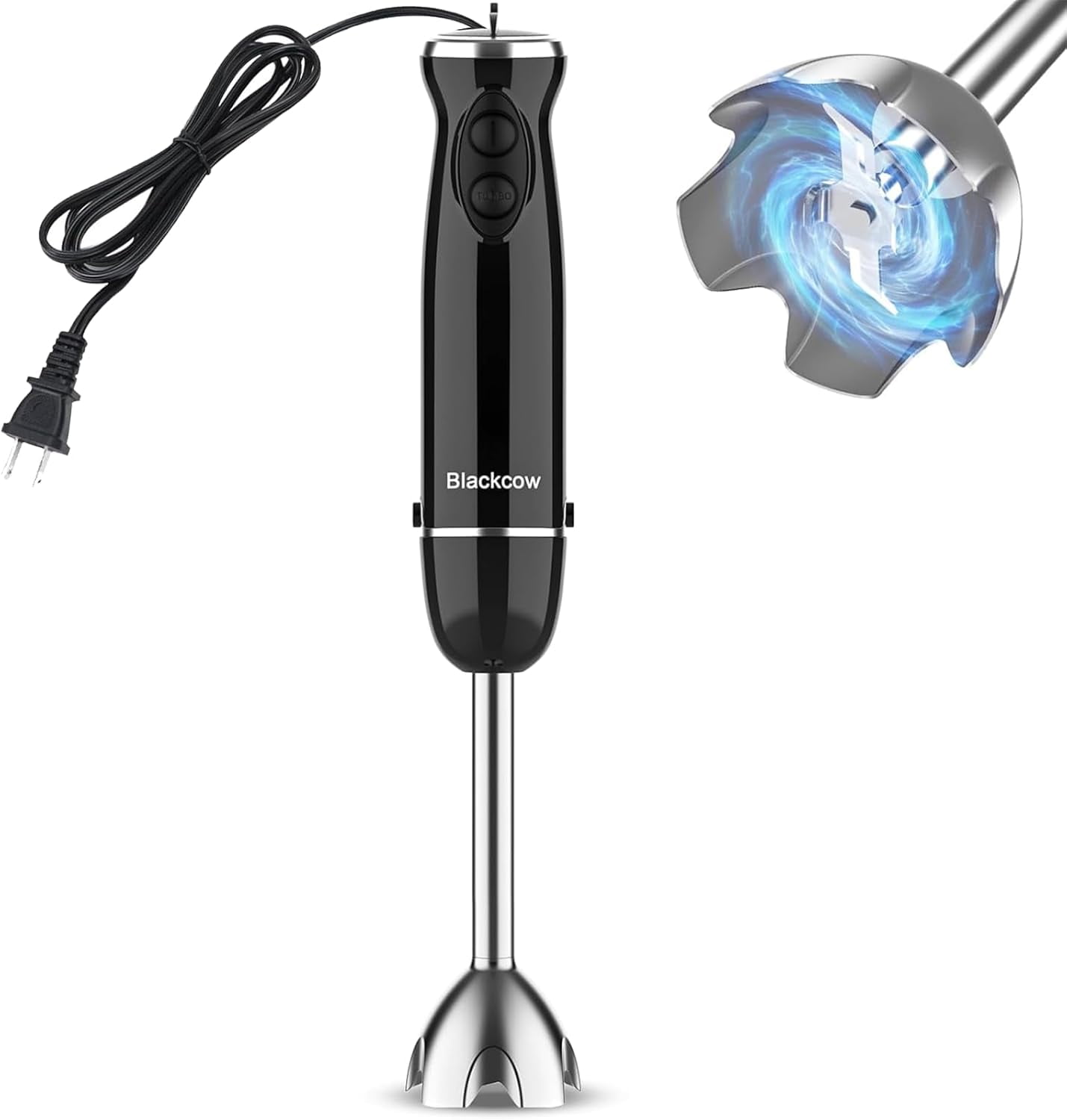 Handheld Immersion Blender, 500W Electric Hand Blender, Electric Hand ...