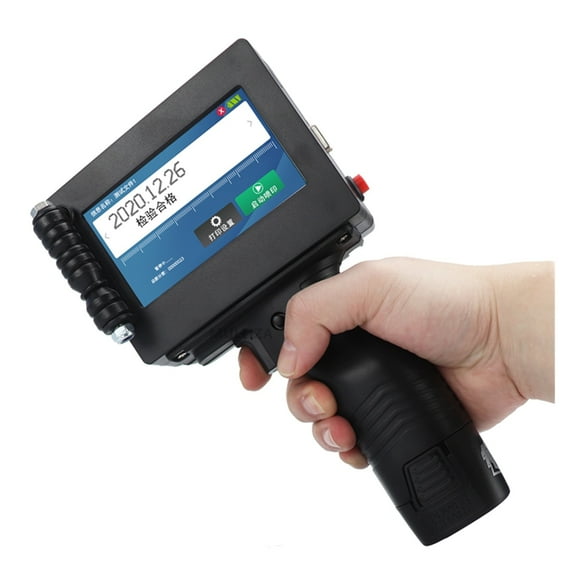 Handheld Inkjet Printer 12.7mm 18 Languages QR Bar Batch Code Date ...