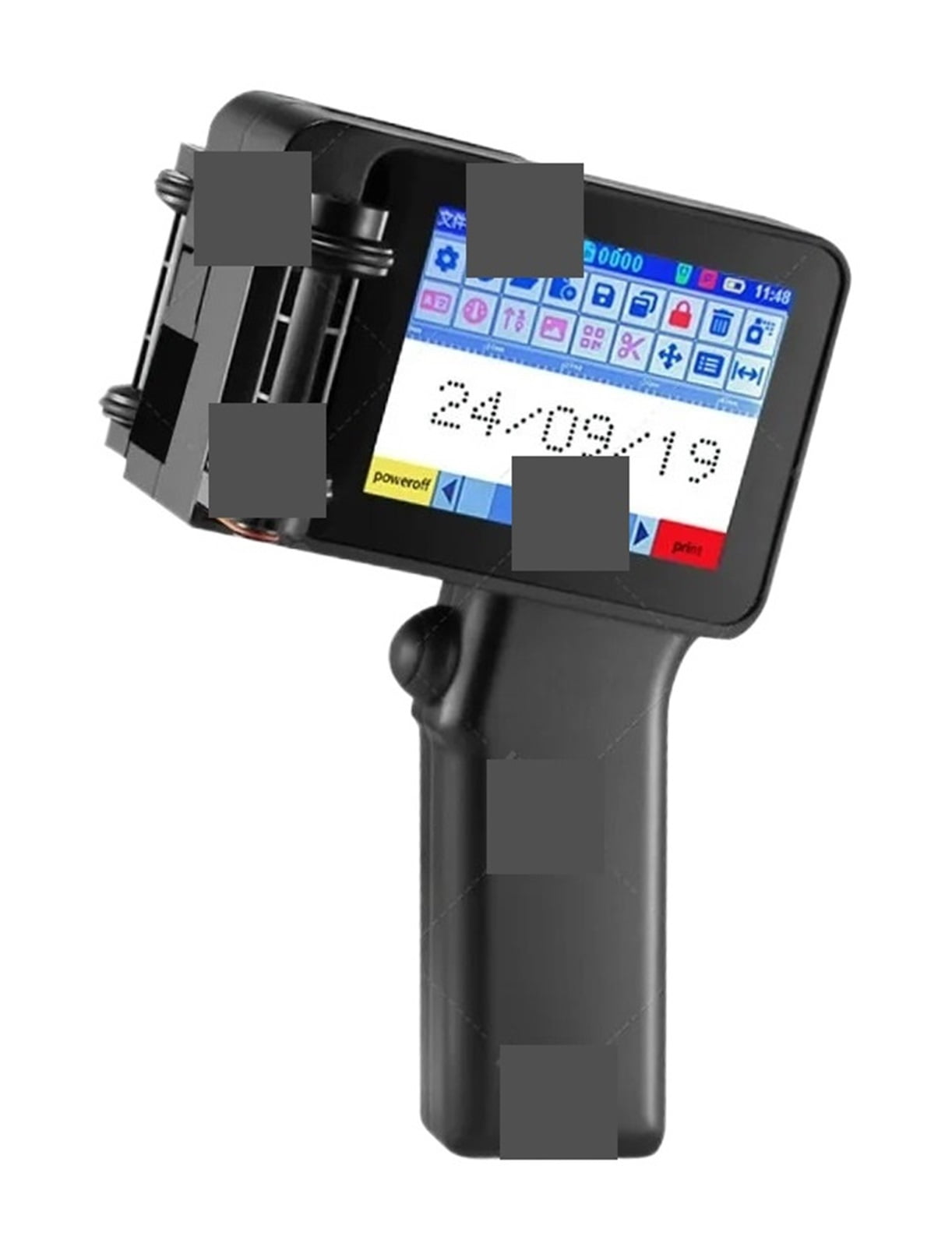 Handheld Inkjet Printer Gun 12.7mm With Fast Drying Ink For Text QR ...