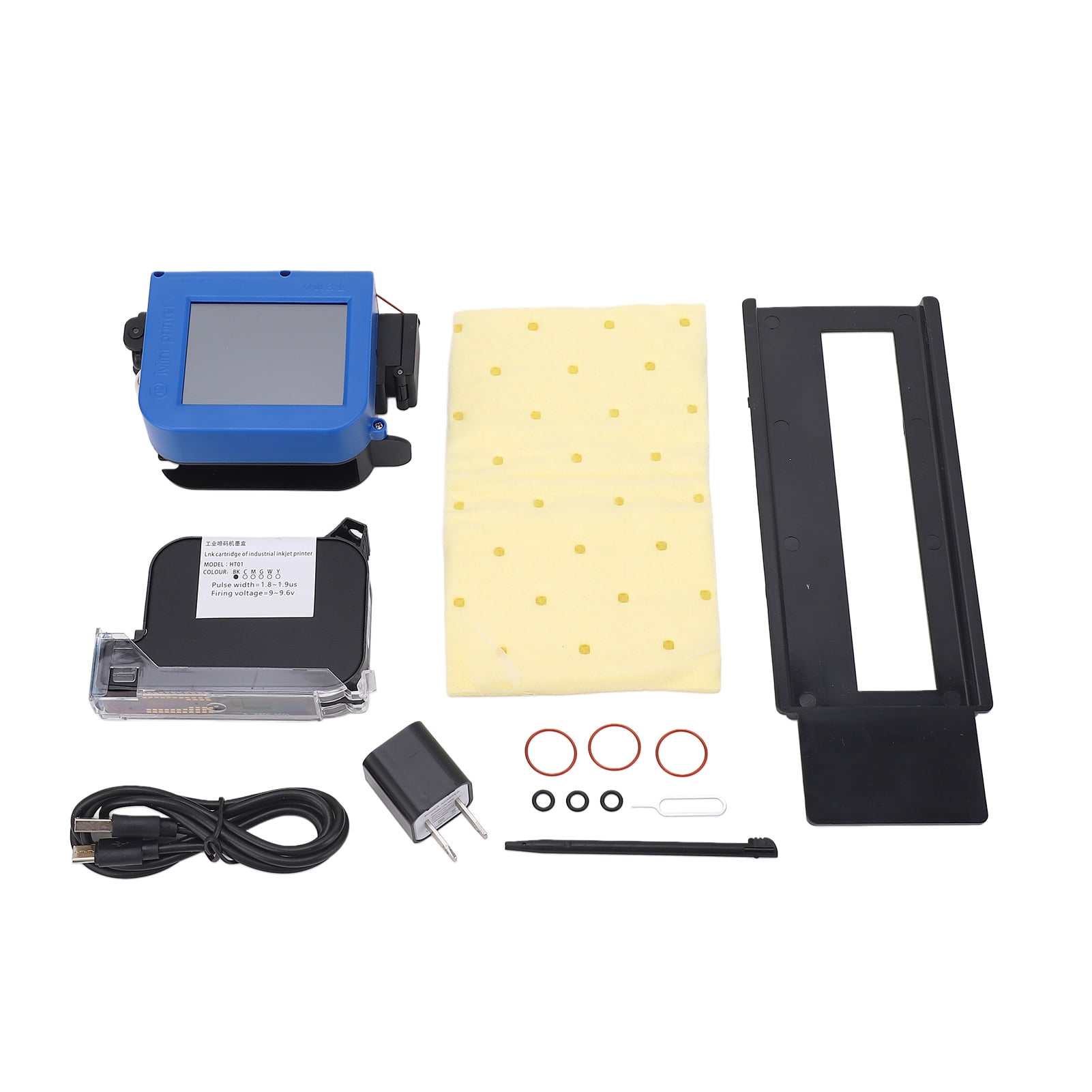 Handheld Inkjet Printer LED Touch Screen Quick Dry Date Label Coding ...