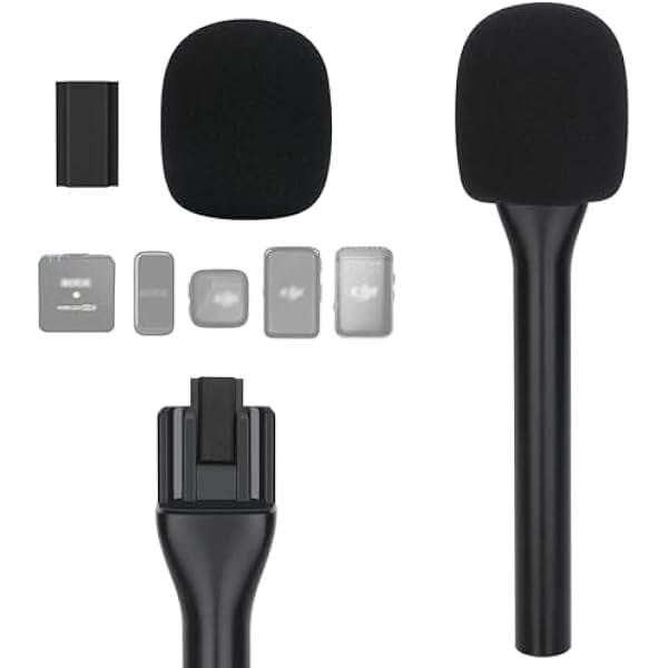 Handheld Interview Microphone Holder - Iron Magnetic Slide Rail for DJI ...