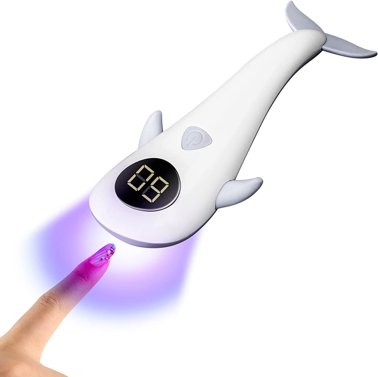 Handheld LED UV Nail Lamp: Upgraded Wireless Mini Gel Nails Light Flash ...
