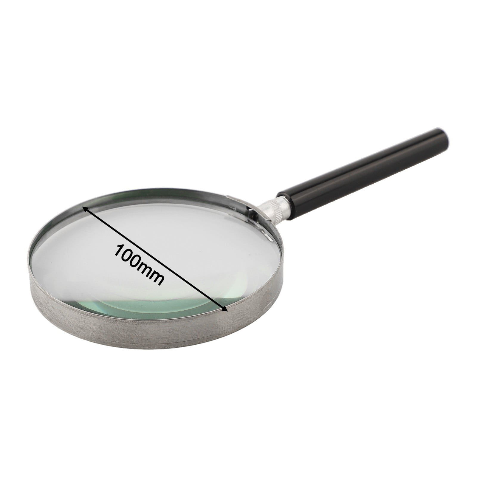 Handheld Magnifying Glass 5X Magnification Optical Glass Lens 75mm 90mm ...