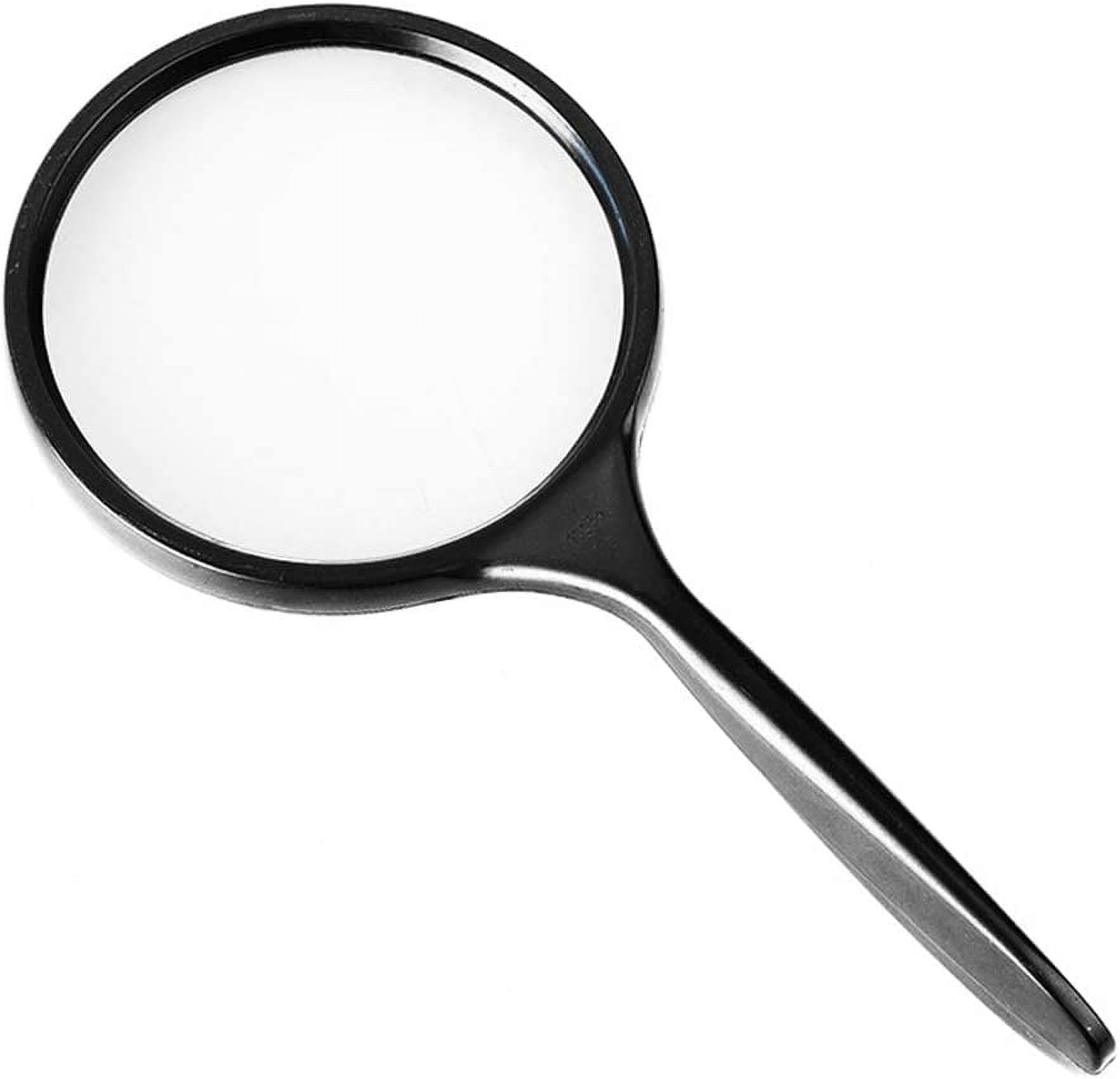 Handheld Magnifying Glass Large 5X Optical Glass Lens High Clarity ...