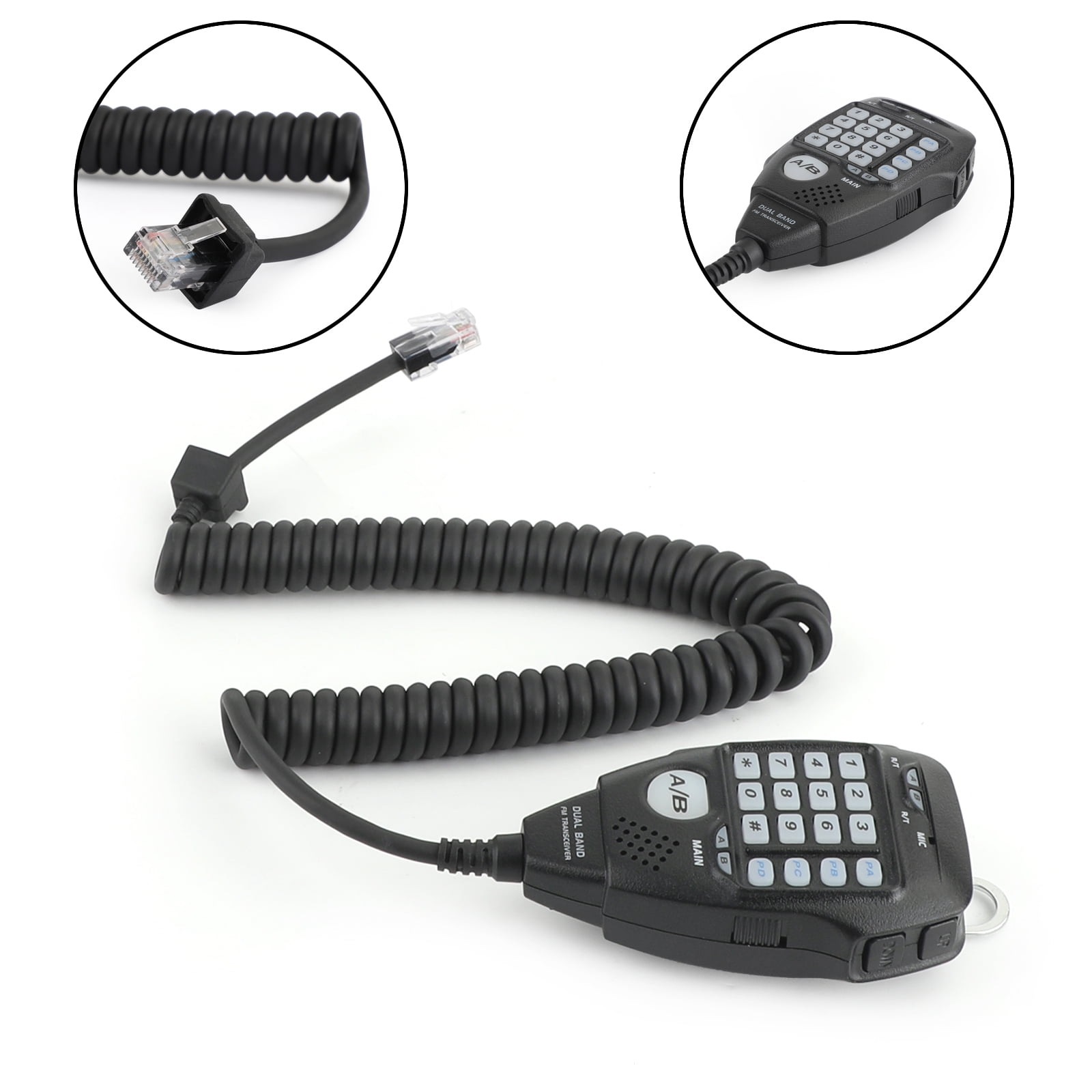 Handheld Microphone Walkie-talkie Mic Fit For AnyTone AT-778UV AT-588UV ...