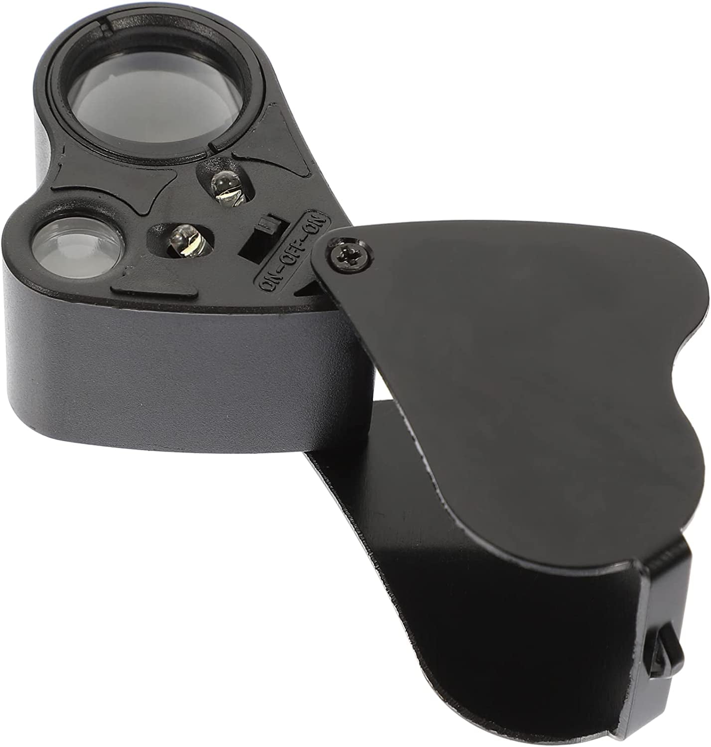 Handheld Microscope Magnifying Glass Jewelers Loupe with Light LED ...