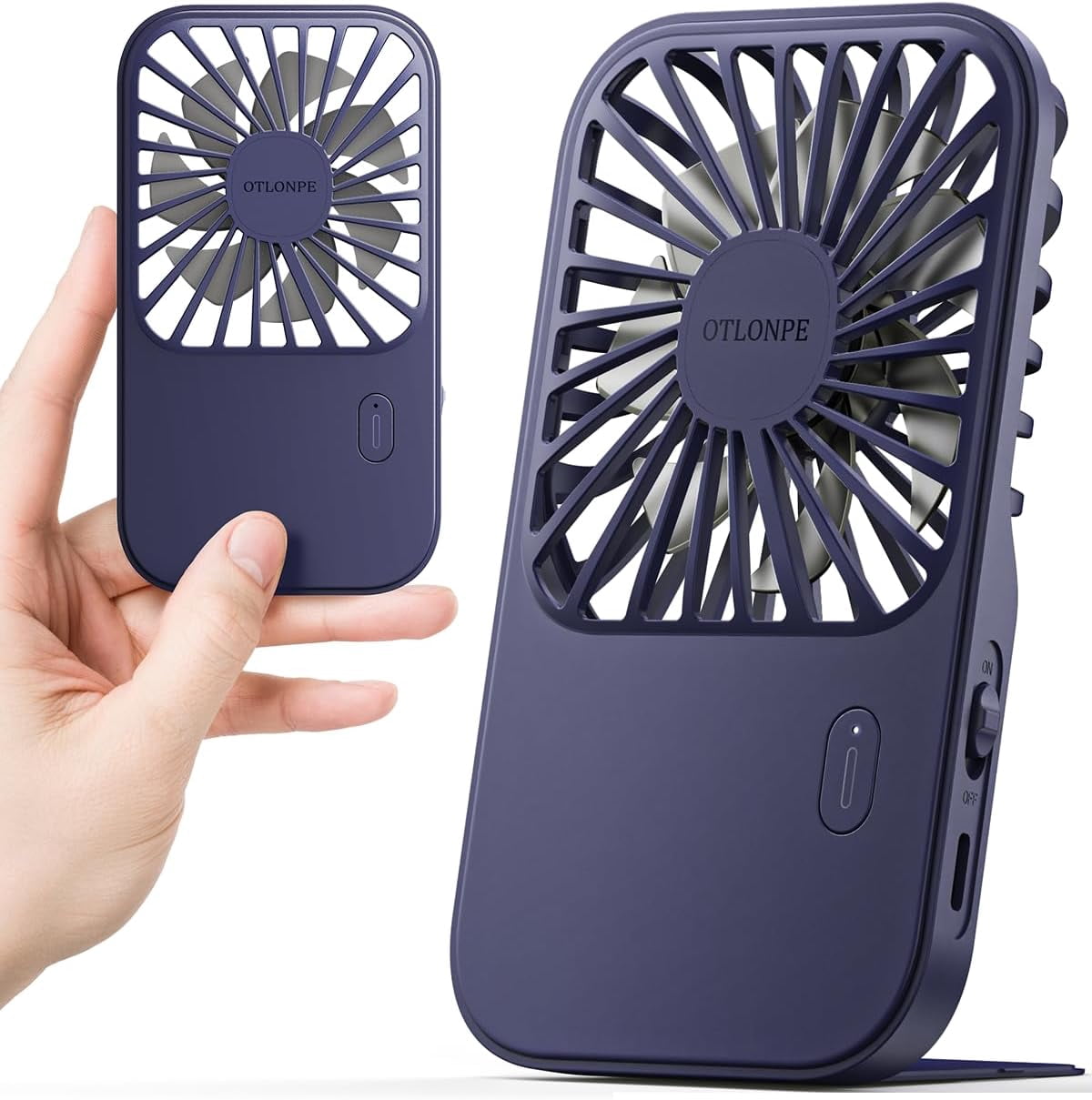 Handheld Mini Fan Portable, Personal Rechargeable Small Handheld Fan ...