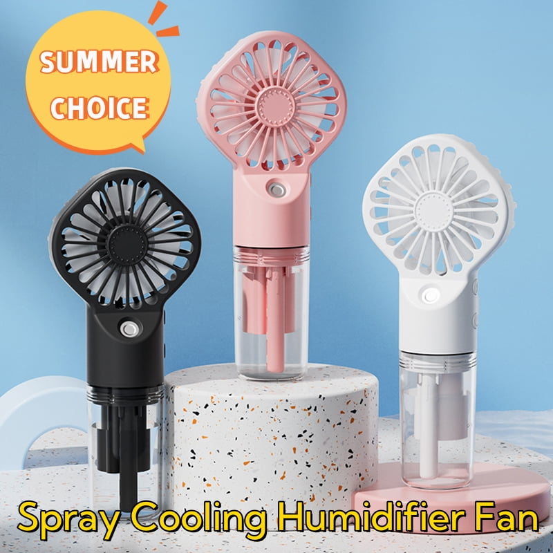 Handheld Mini Fan USB Rechargeable Portable Air Conditioner With Mist ...