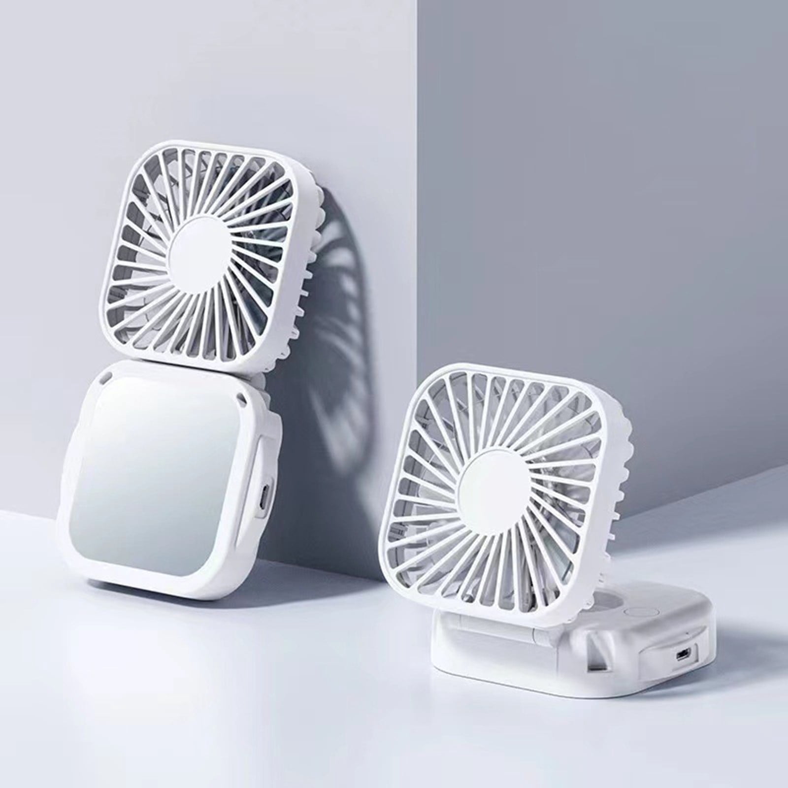 Handheld Mini Fan With USB Rechargeable Foldable Portable & Quiet Fan ...
