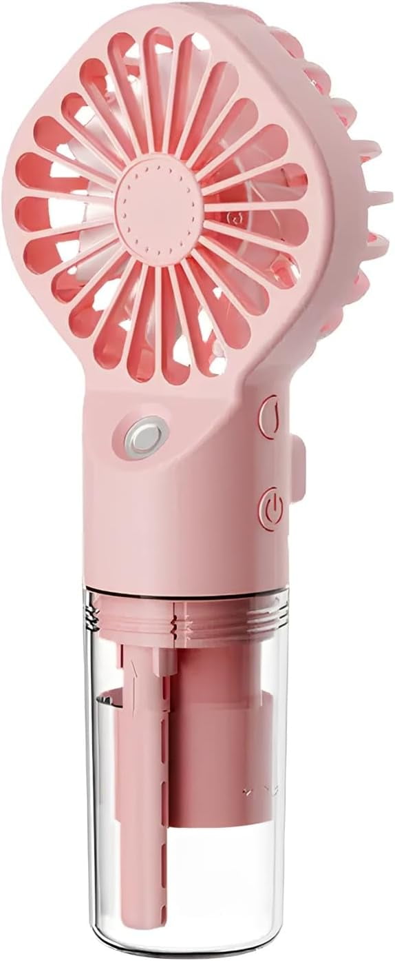 Handheld Misting Fan, 2 in1 Spray Fan, USBC Rechargeable Battery ...