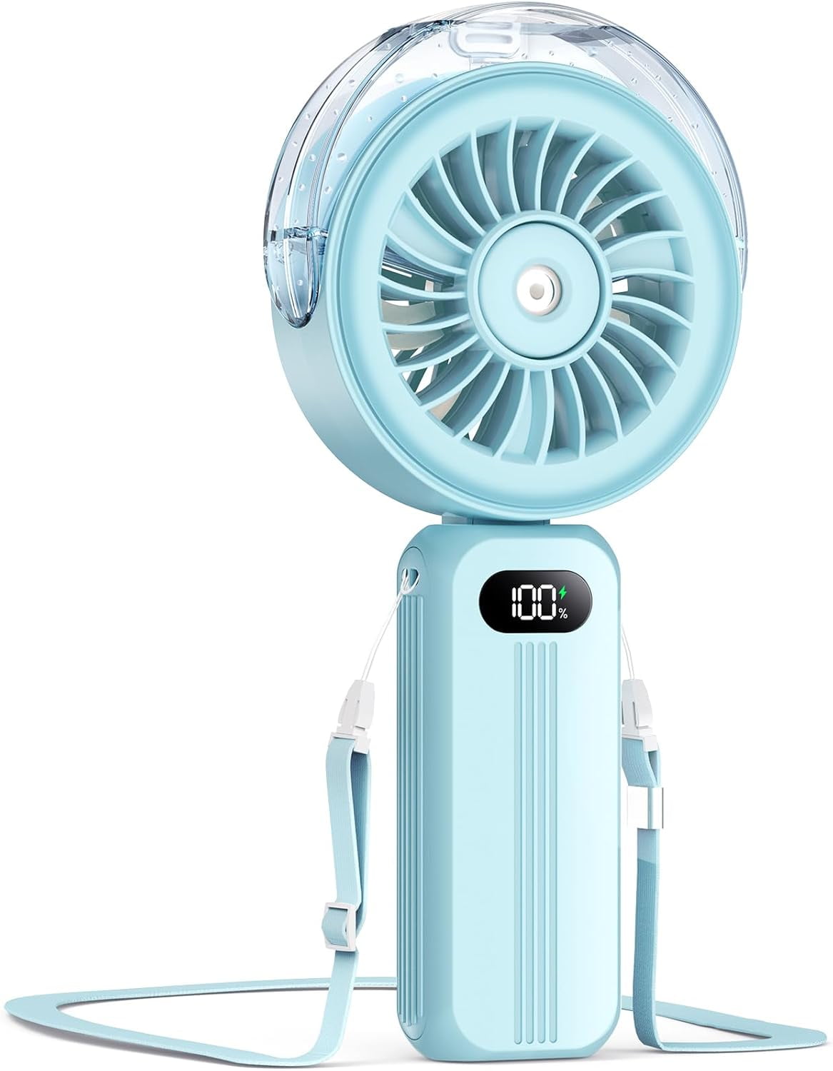 Handheld Misting Fan Portable, Powerful High Speed, Small Personal ...