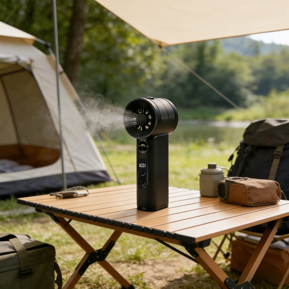 Handheld Misting Fan, Small Rechargeable Personal Fan, Rechargeable ...