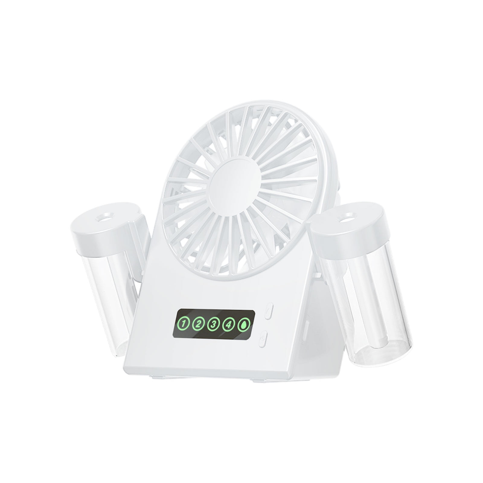 Handheld Misting Fan with 4 Speed Settings, USB Rechargeable, Quiet ...