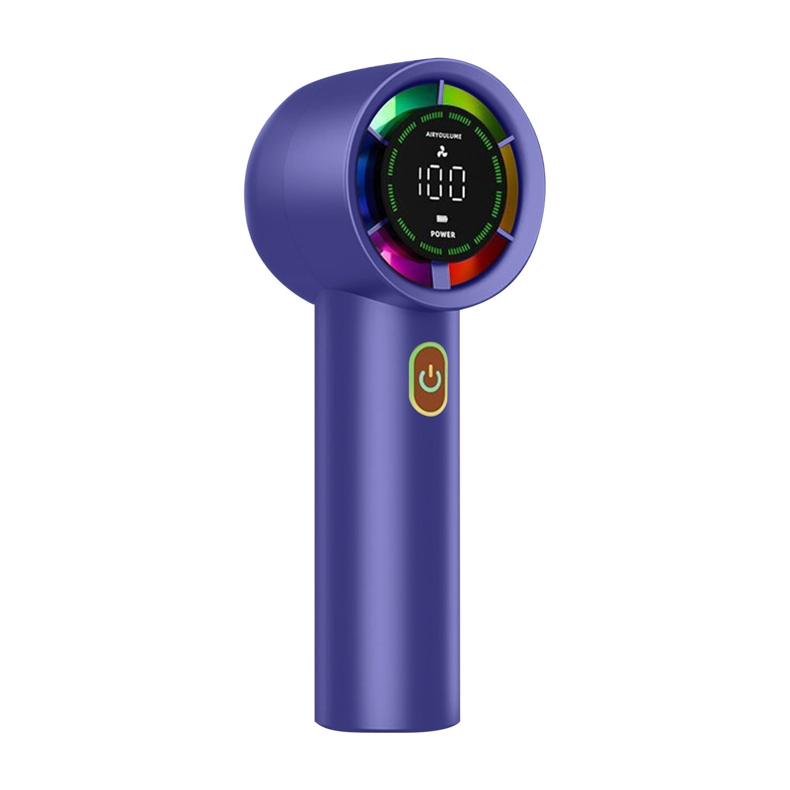 Handheld & Neck Fan - High-Speed Turbine, Fast Charging, LED Screen for ...