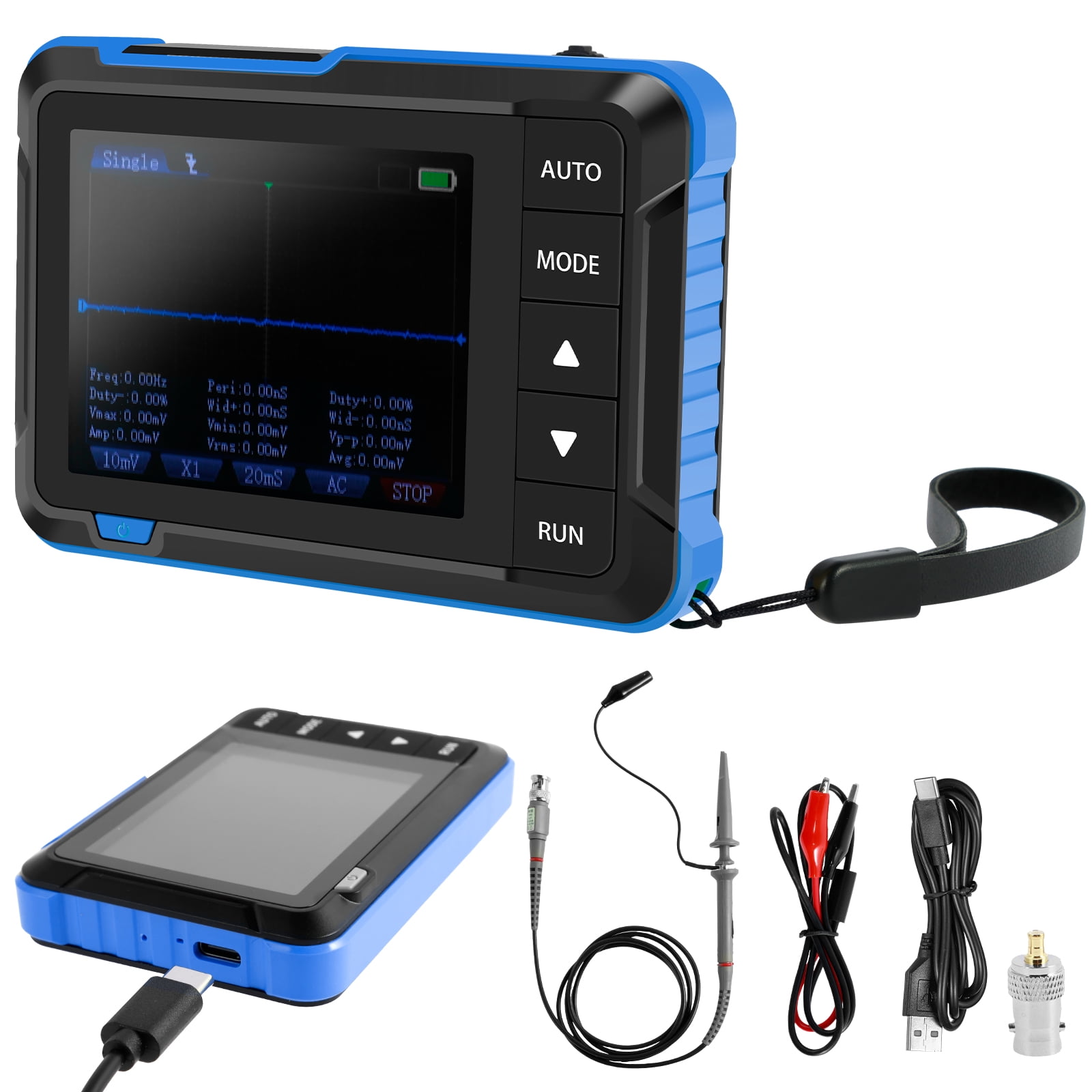 Handheld Oscilloscope Kit 1000mAh Portable Mini Digital Oscilloscope 2 ...