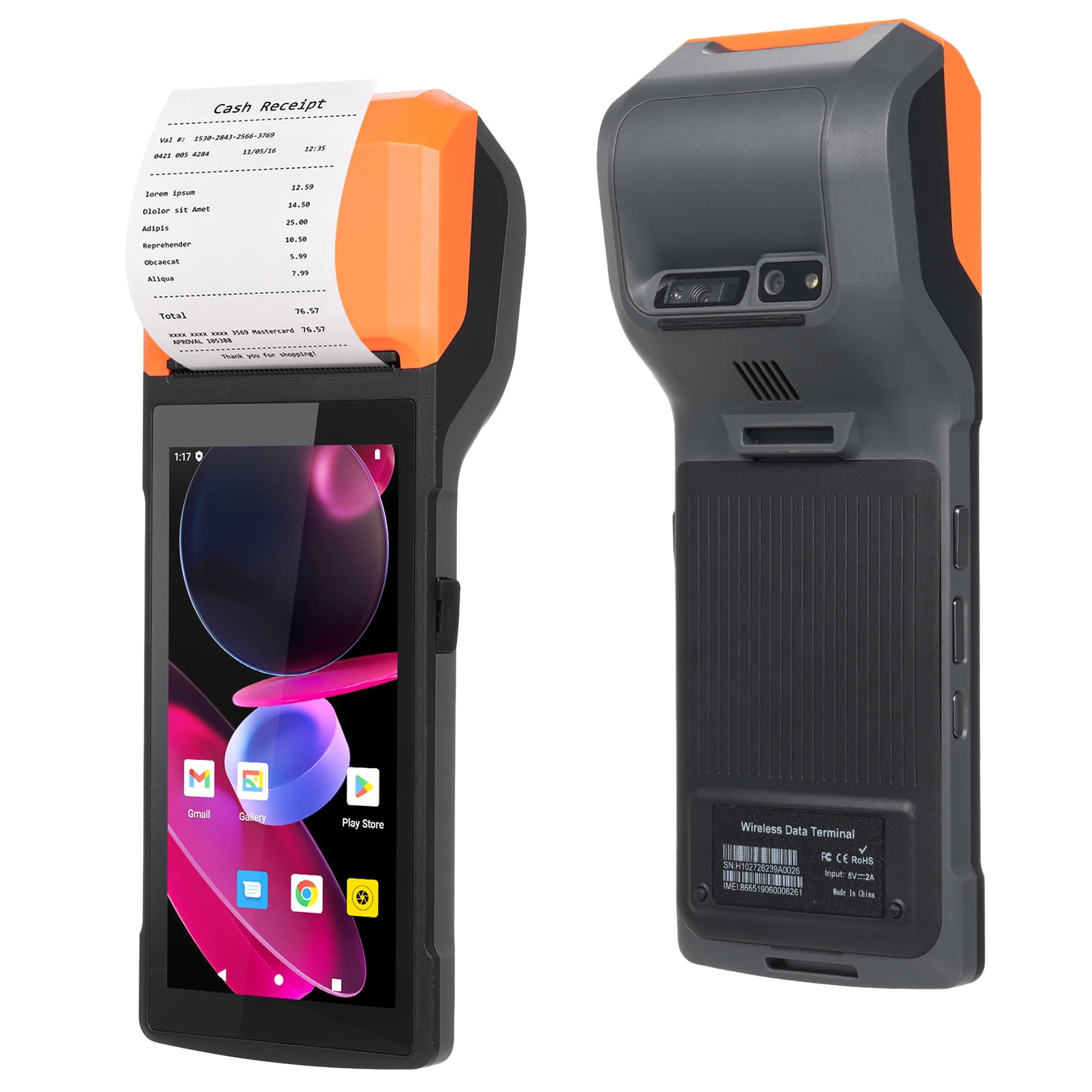 Handheld Pda Terminal Receipt Printer 1d Scanner 13 0 Pos Support 1d Pda Terminal Pos Receipt