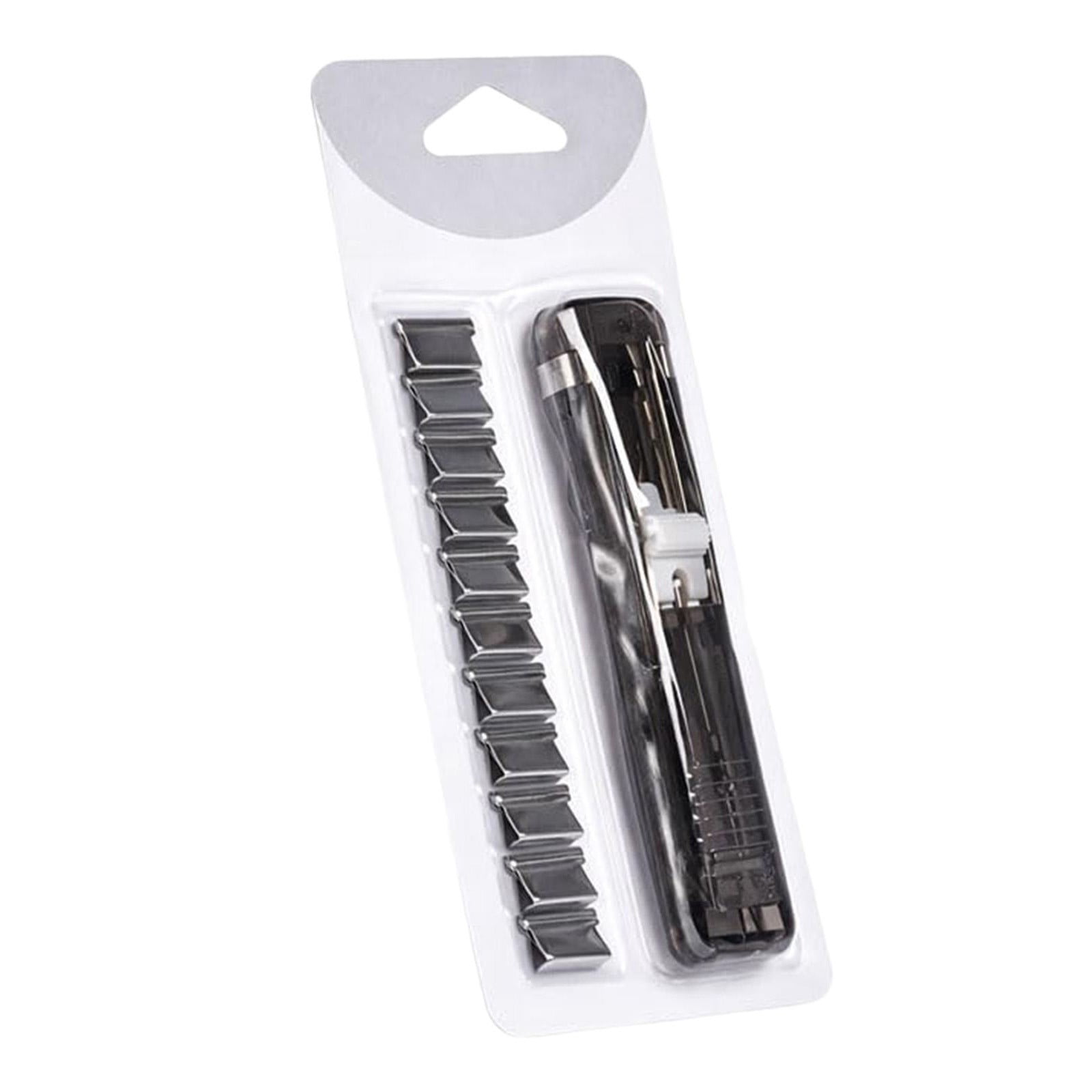 Handheld Paper Clam Clip Dispenser, Portable Fast Paper Clipper with 8 ...