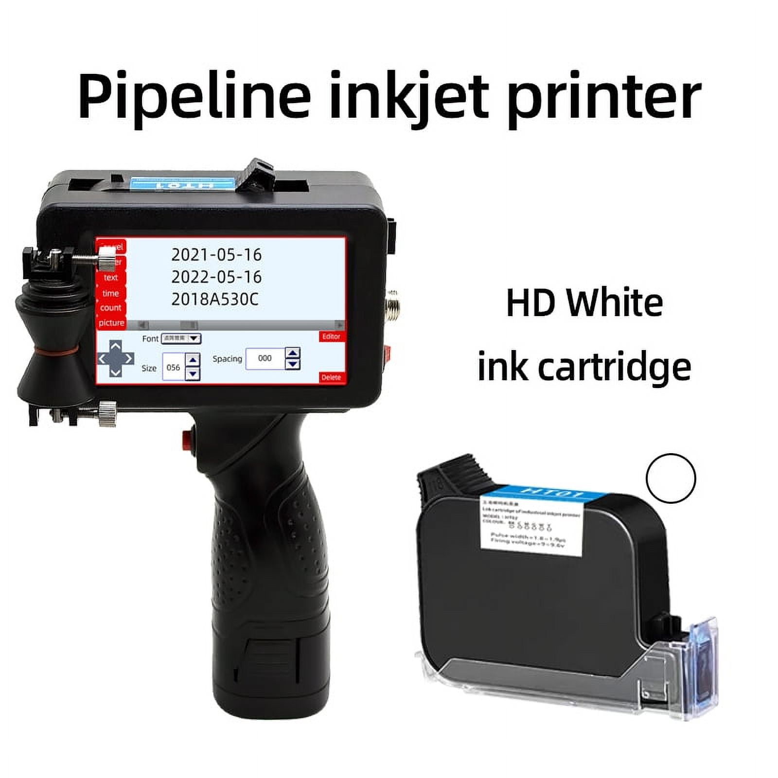 Handheld Pipe Inkjet Printer, Steel Pipe Cable Label Lot Code Machine ...