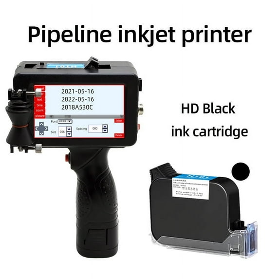 Handheld Pipe Inkjet Printer, Steel Pipe Cable Label Lot Code Machine ...