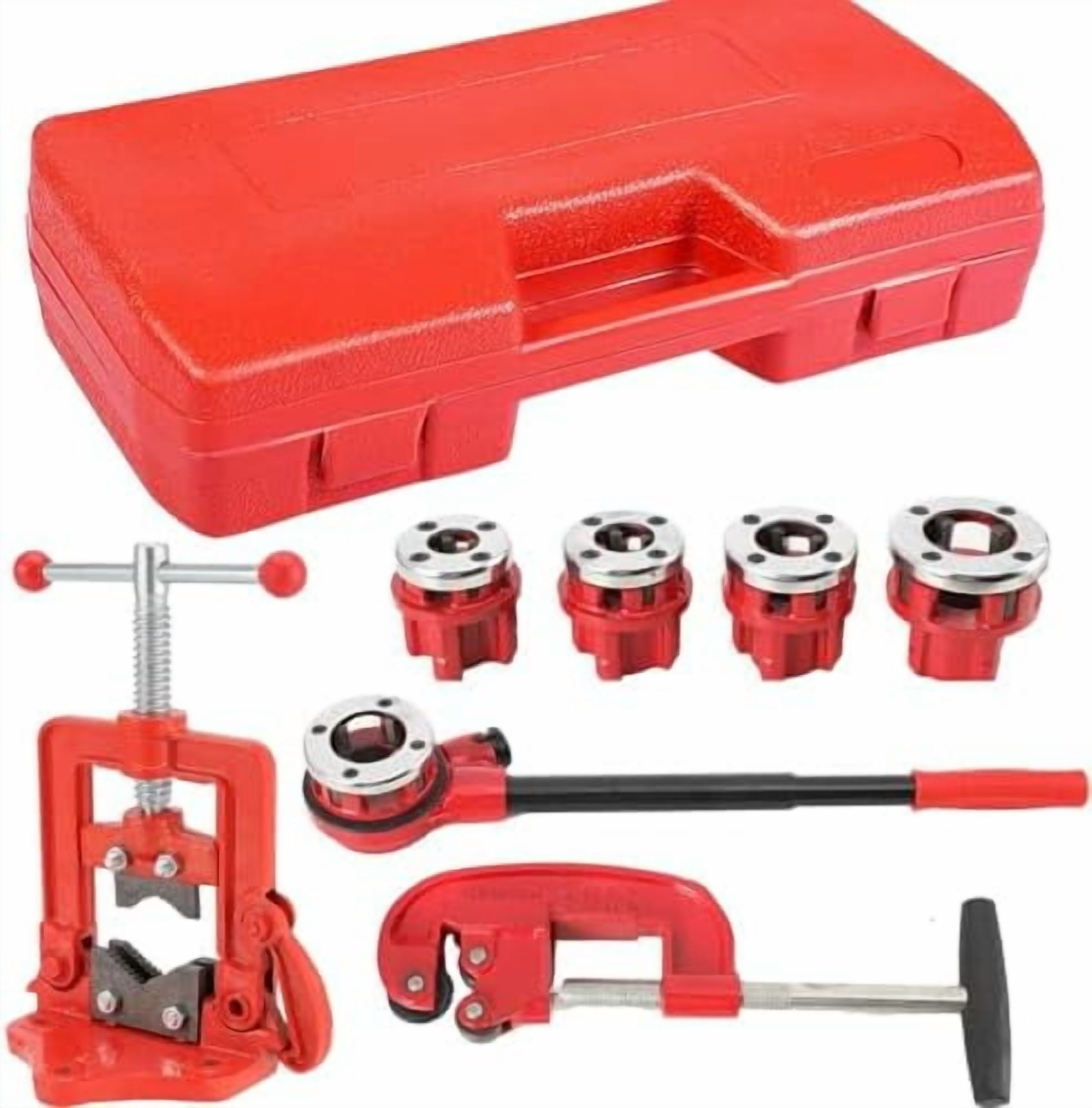 Handheld Pipe Threader Ratchet Kit, Portable Ratcheting Pipe Threading ...