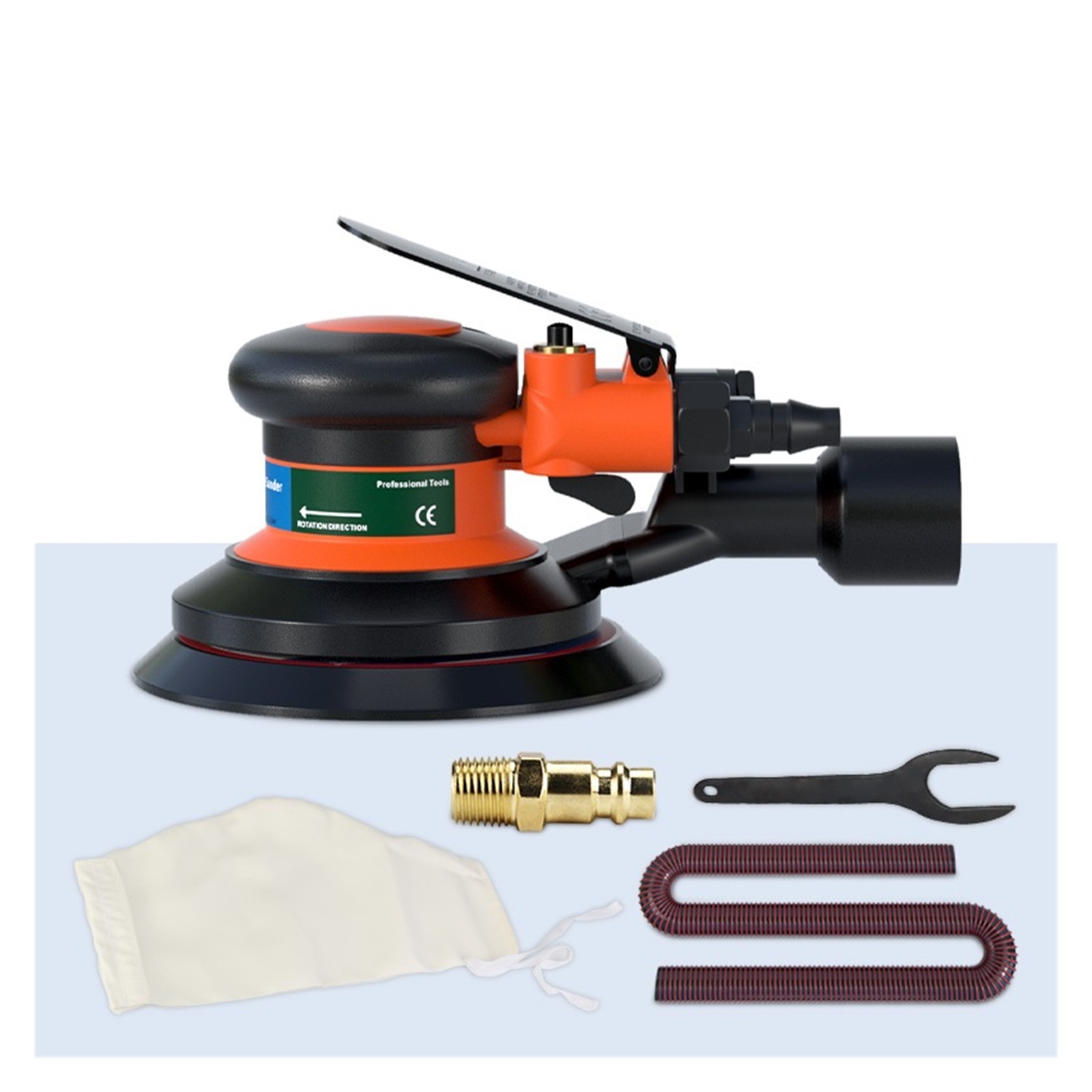 Handheld Pneumatic Orbital Sander Air Grinder，125mm/150mm Vacuum ...
