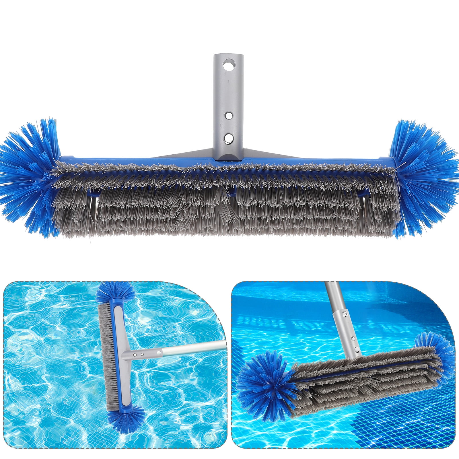 Handheld Pool Brush,Pool Brush Head For Cleaning Pool Walls Heavy Duty ...