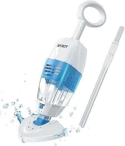 Handheld Pool Spa Vacuum with Telescopic Pole, Rechargeable Hot Tub ...