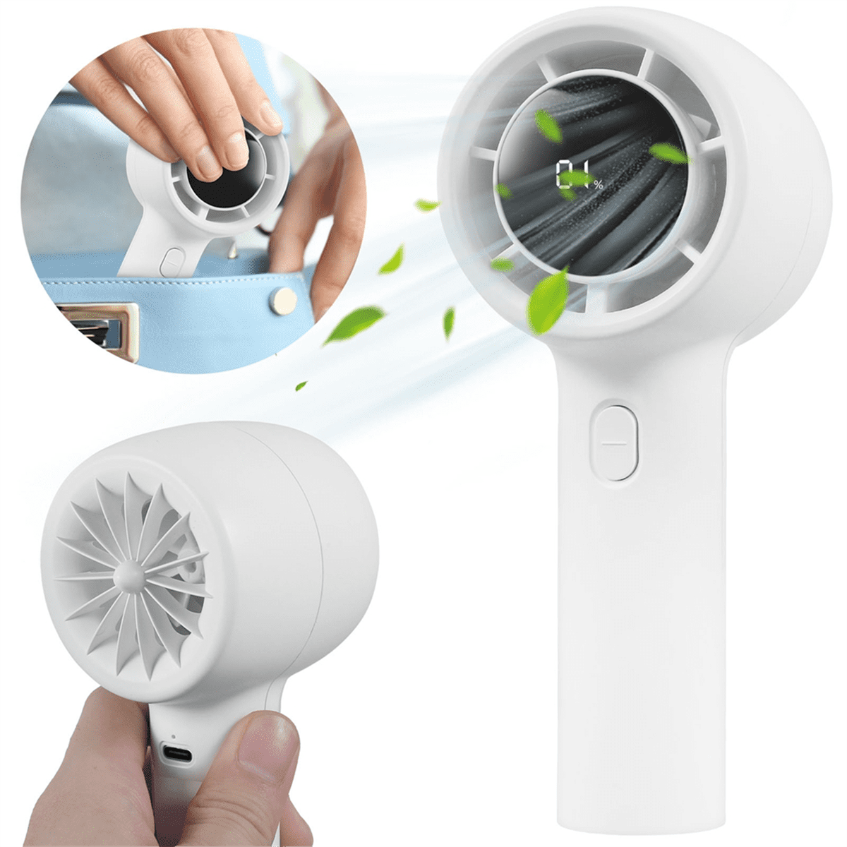 Handheld Portable High Wind Long-Lasting Desktop Silent Small Fan 3 ...