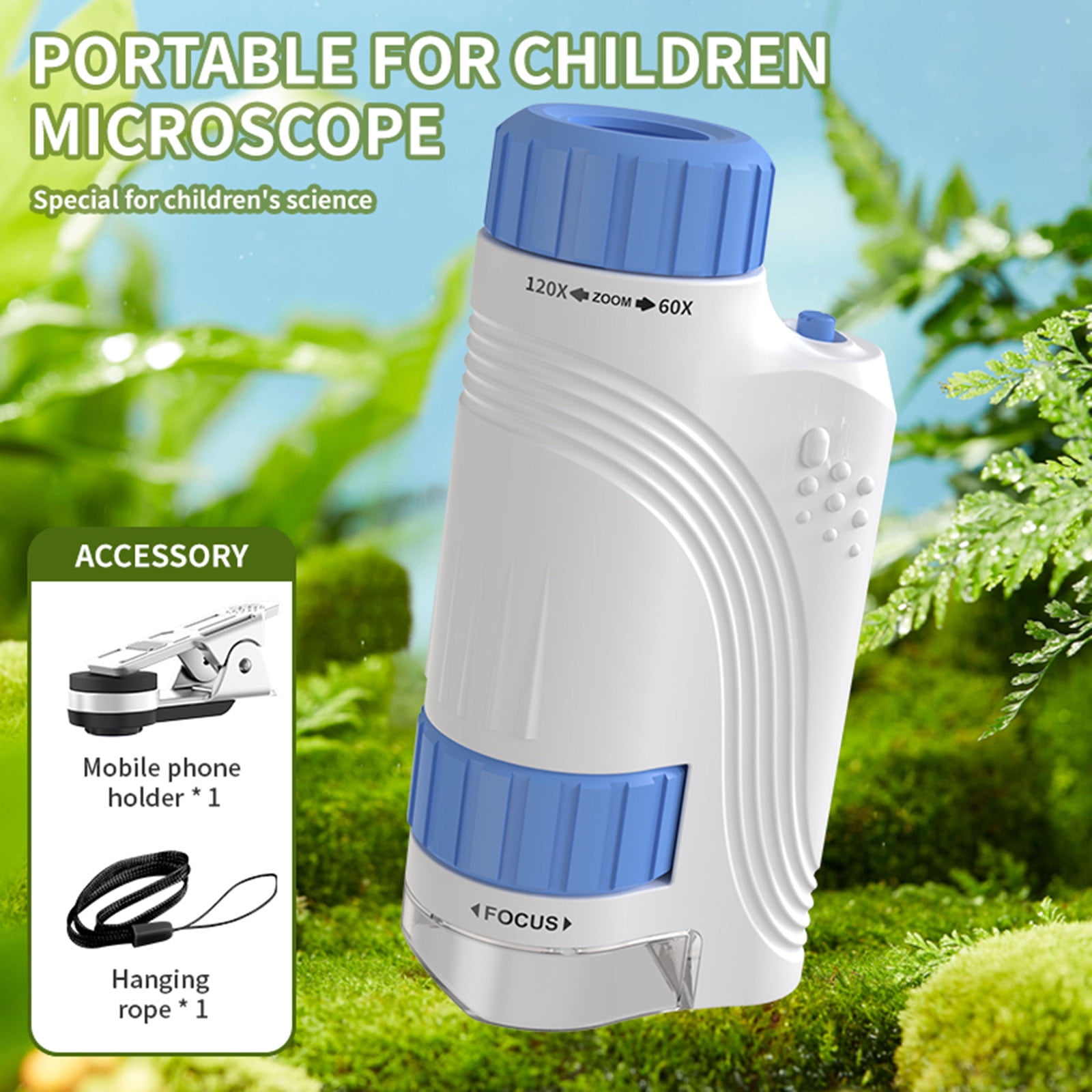 Handheld Portable Microscope 60-120X Magnification | Compact ...