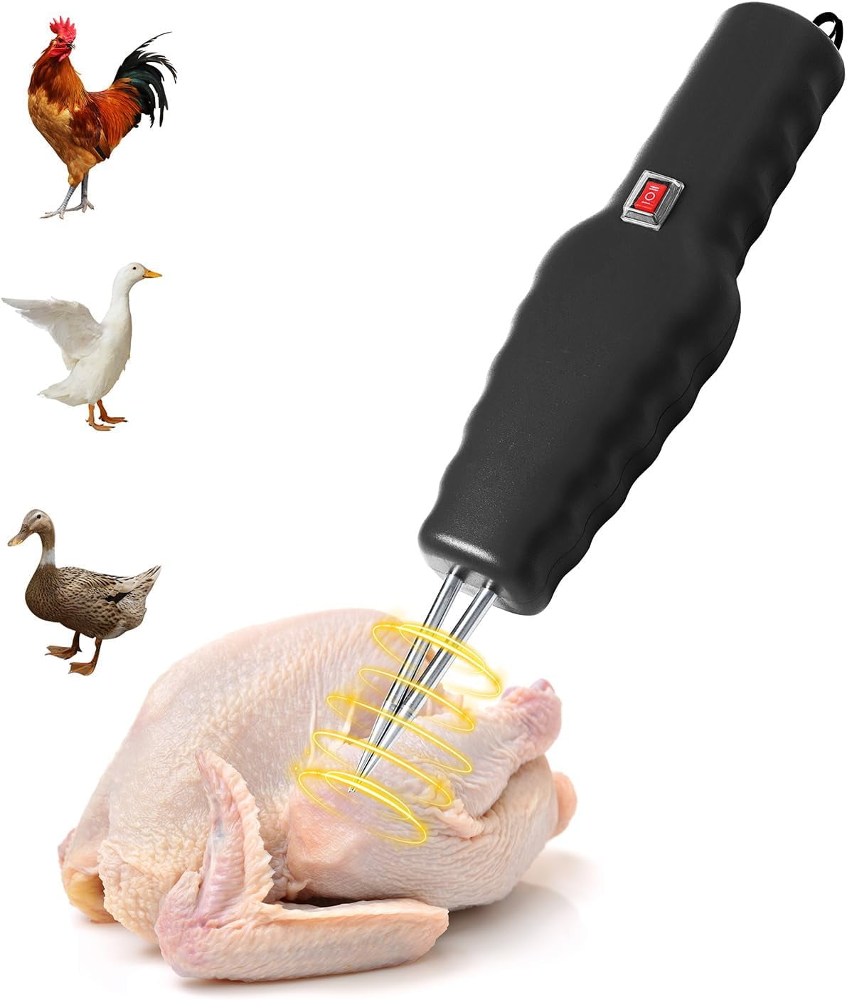 Handheld Portable Poultry Plucker, Electric Quick Chicken Plucker ...