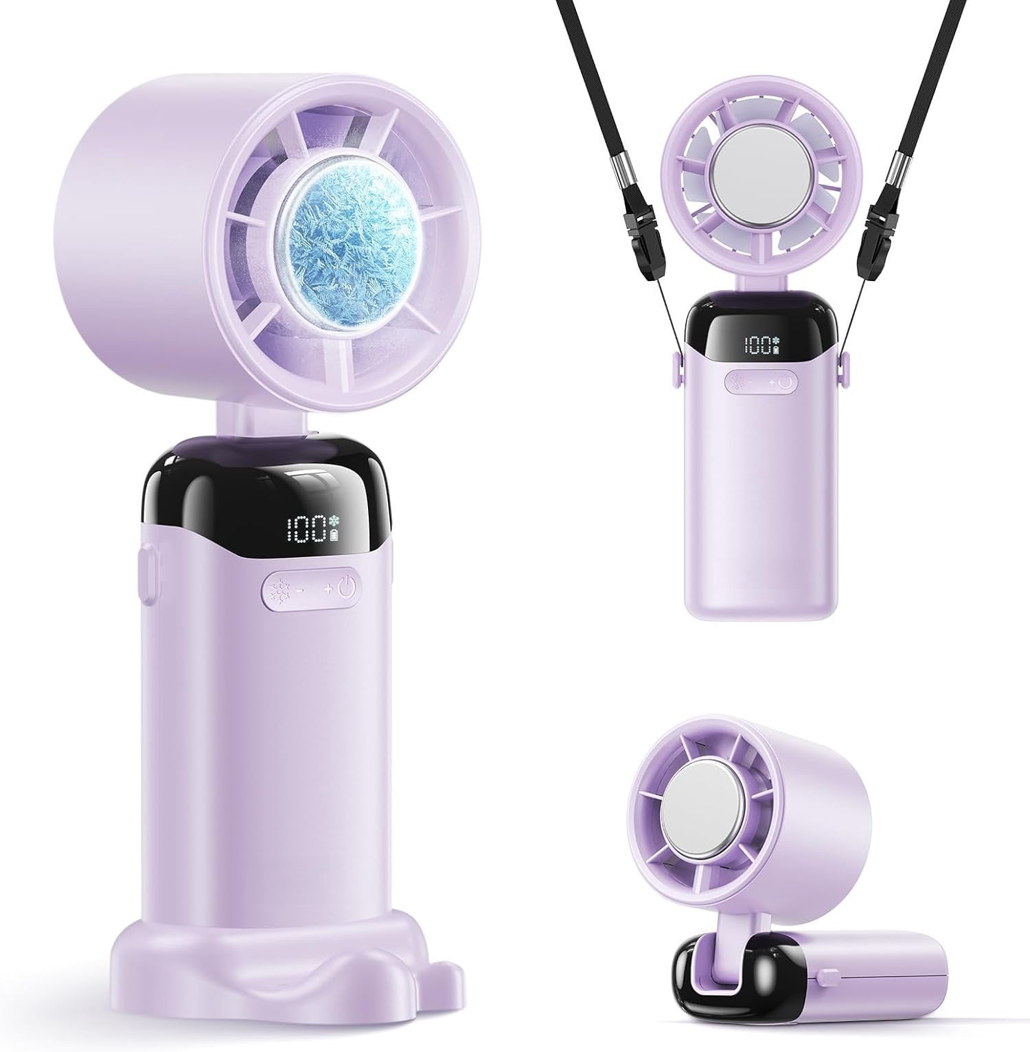 Handheld Portable Turbo Fan with Ice Cooler, 21000 RPM, Speed (1-199 ...