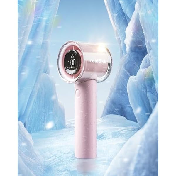 Handheld Portable Turbo Fan, Speed (1-100) Adjustable USB Rechargeable ...