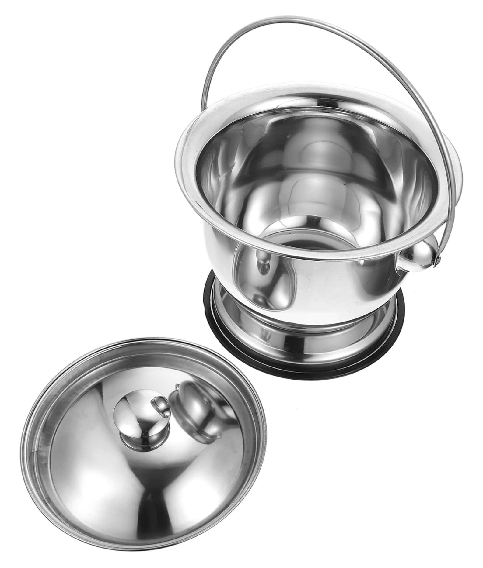 Handheld Potty Stainless Steel Chamber Pot Urinal Potty Portable Bed ...