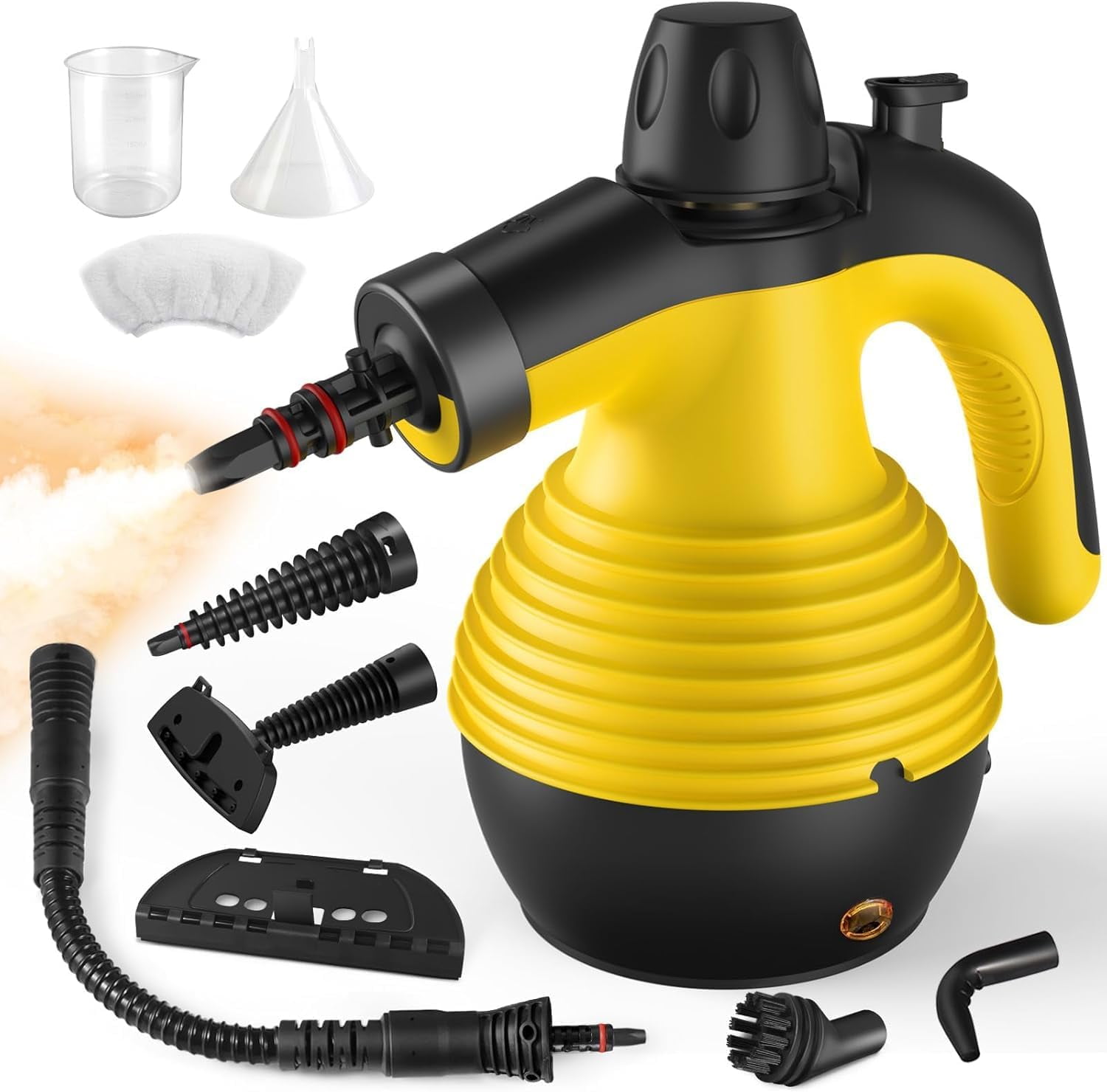 Handheld Pressurized Steam Cleaner with 9PCS Accessories, Multi-Surface ...