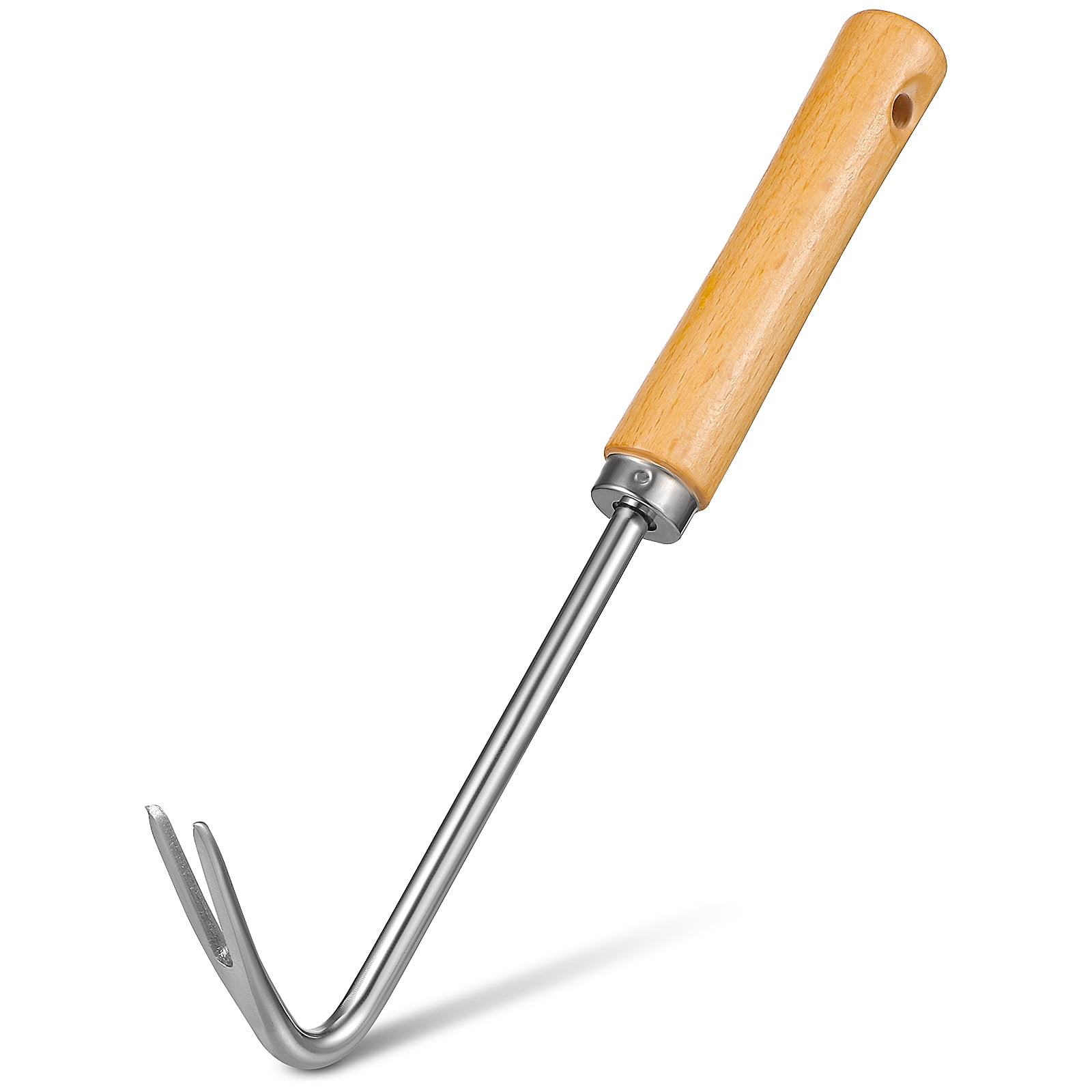 HOMEMAXS Portable Manual Weeding Tool 2pcs Wooden Handle Grass Removal ...