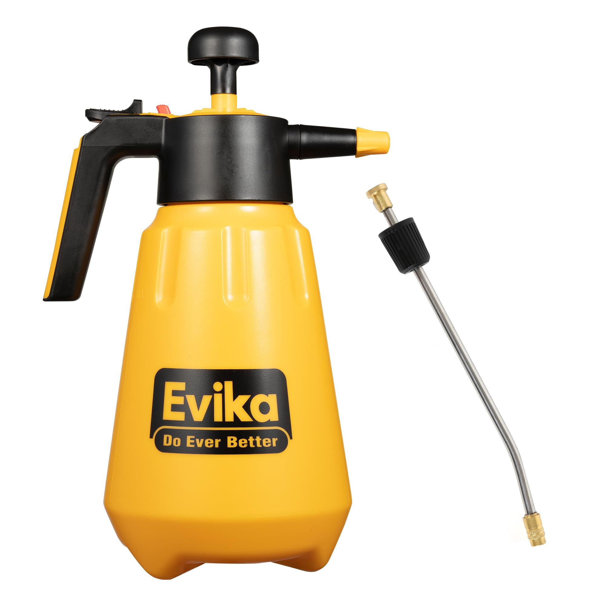 Handheld Pump Garden Sprayer, 0.52 Gallon Pressure Sprayer with Safety Valve, Adjustable Nozzle ...