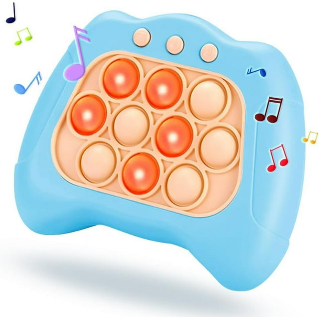 Handheld Quick Push Game Console,Light Up Game Fidget Toy Mini Fast Push Games Sensory Toys ...