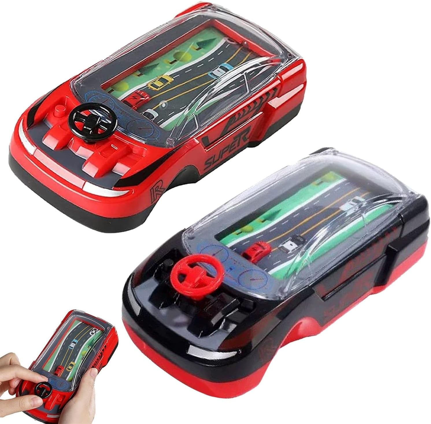 Handheld Racing Car Game, Kids Simulation Adventure Driving Console ...