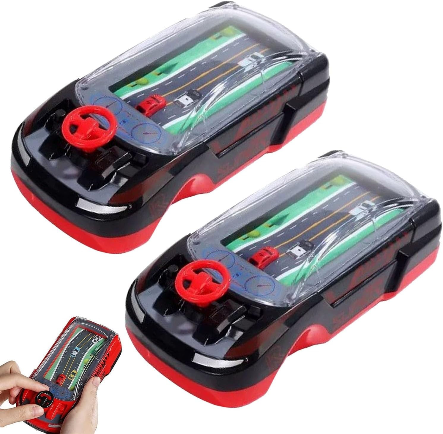 Handheld Racing Car Game, Kids Simulation Adventure Driving Console ...