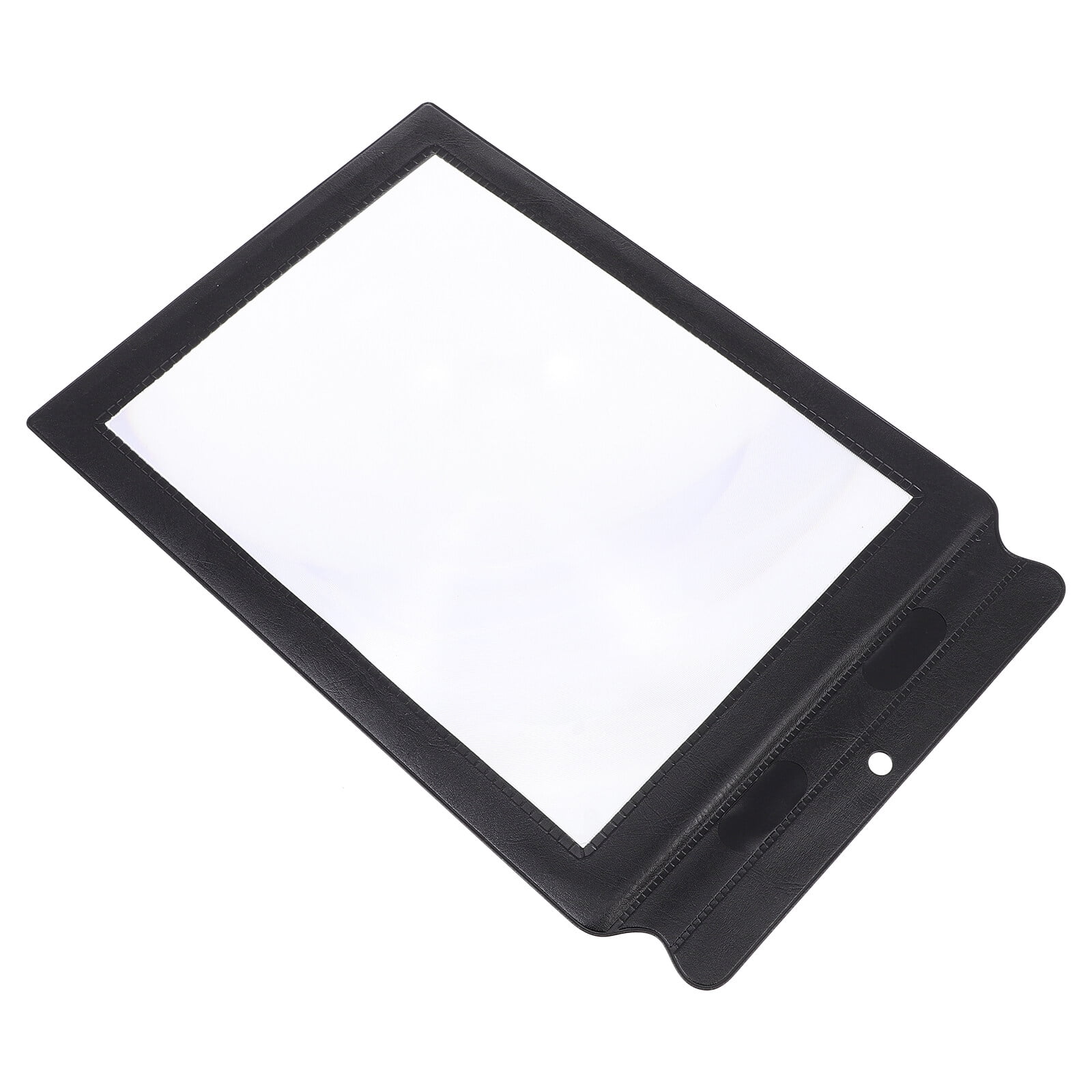 Handheld Reading Magnifier Black Border Magnifying Glass Light Pocket ...